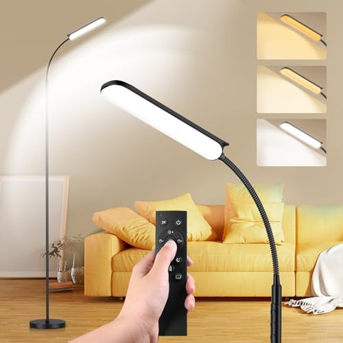 LED Uplighter Floor Lamp Adjust freely, 18W 1800LM Dimmable Floor ...