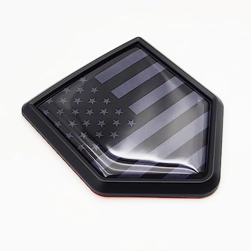Amazon.com: Overdecor Black US American Flag Decal Stickers Car Emblem ...