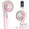 Amazon.com: EasyAcc LED 2600mah Hand Fan White Cover + Pink Blades ...