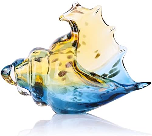 Amazon.com: XMGZQ Hand Blown Glass Conch Statue,Glass Art Figurine ...