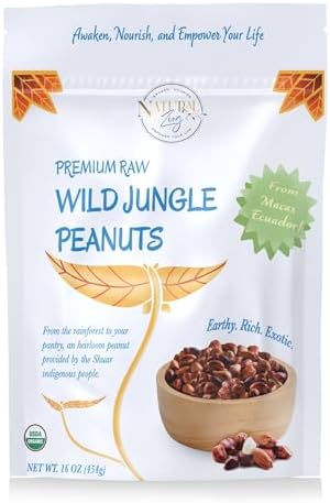 Amazon.com: Natural Zing Wild Jungle Peanuts (Raw, Organic) | 16 oz, 16 ...