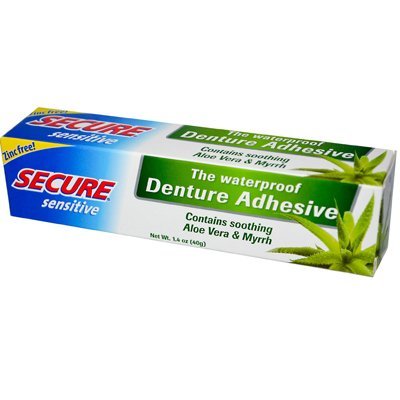 Amazon.com: SECURE Sensitive Denture Adhesive - 1.4 oz : Health & Household