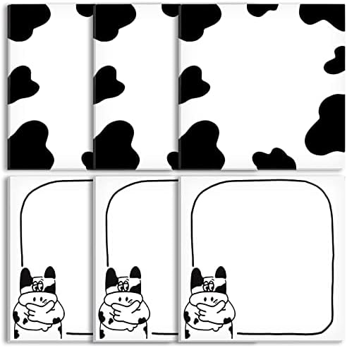 Amazon.com : 300 Sheets Sticky Notes Set, Cute Cow Print Notes 8 * 8cm ...