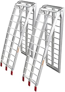 Amazon.com: 7.5' Folding Arched Aluminum Loading Truck Ramps (2 pc Set ...
