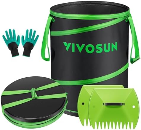 Amazon.com: YUDI & GARDEN 45 Gallon Collapsible Garden Bag, Green ...