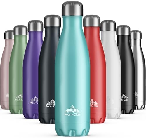 Mont-Clair Stainless Steel Water Bottle, Vacuum Insulated + BPA Free, 12h Hot & 24h Cold Drinks ...