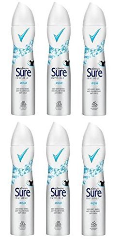 Amazon.com : Sure Women Invisible Aqua 48h Anti-Perspirant Deodorant 6 ...