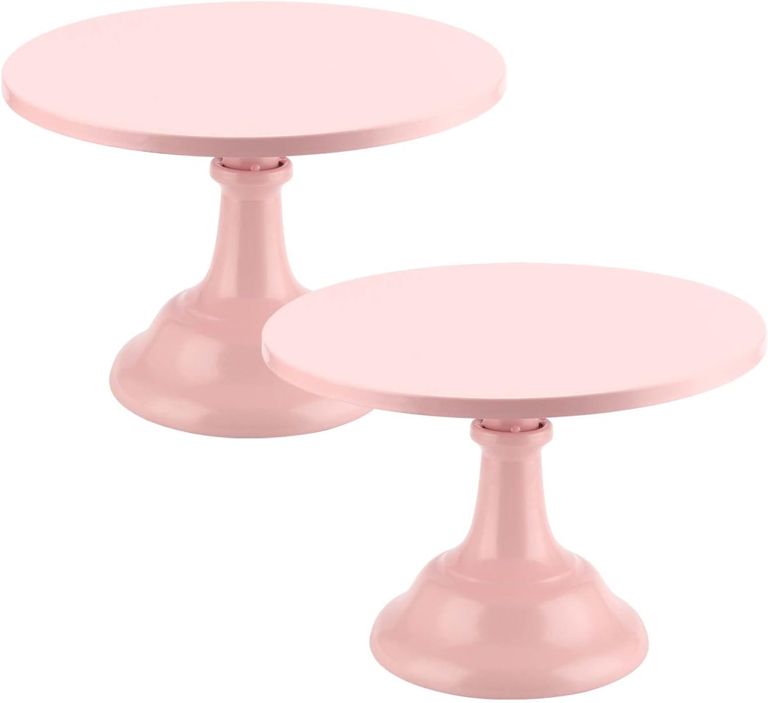 Amazon.com | TAICHEUT 2 Pack Pink Cake Stand, 10 Inch Adjustable Height ...
