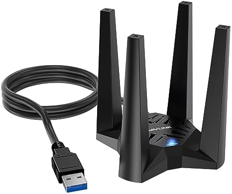 Amazon.com: WAVLINK AX1800 USB WiFi Adapter for Desktop PC, Dual Band ...