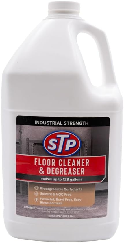 Amazon.com: STP Industrial Strength Floor Cleaner & Degreaser, Makes up ...
