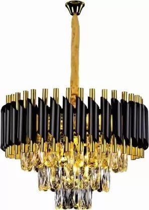Buy CRAFTVERRE Modern Diamond Cut k9 Crystal Chandelier with Alloy ...