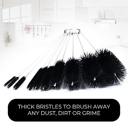 Snapklik.com : 8 Inch Nylon Tube Cleaner Brush Set