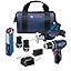 Bosch GXL12V-310B22 12V Max 3 Tool Combo Kit with 3/8" Drill/Driver ...