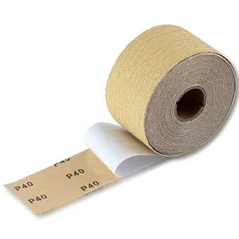 SPEEDWOX 40 Grit Sandpaper Roll Self Adhesive PSA Stickyback Sand Paper ...