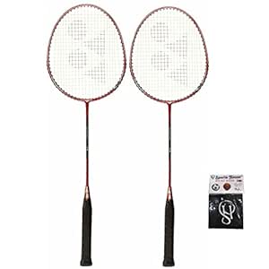 Buy Yonex Carbonex 7000 Badminton Racquet (Pack of 2) & SPORTSHOUSE Cotton Wrist Band Online at ...