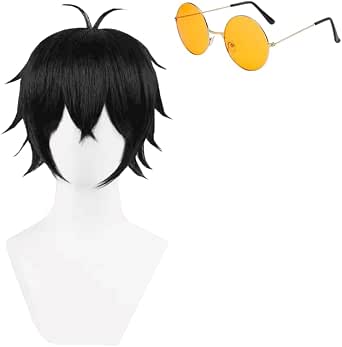 Amazon.co.jp: [§YU MIcos] 十亀条 コスプレ cosplay コスチューム 文化祭 ハロウイン ウィッグ＋メガネ : ホビー