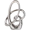 Amazon.com: Modern Silver Decor Ceramic Geometric Sculpture, Abstract ...