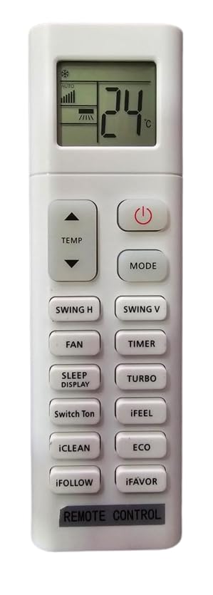 Buy YY AC Remote no.254 Compatable or Suitable for Kelvinator AC ...