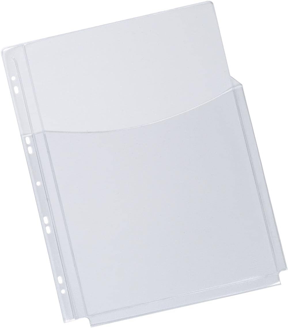Q-Connect Expanding Punched Pocket 3/4 Length Front A4 (Pack of 5 ...