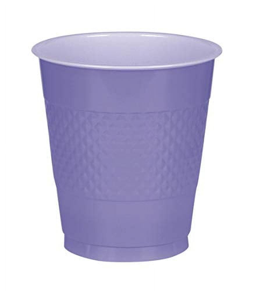 Amazon.com: Amscan New Purple Party Plastic Cups - 12 Oz. | 20 Purple ...