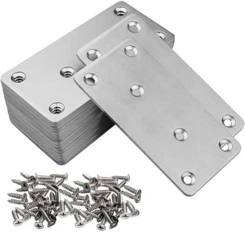 Amazon.com: LOSYHU 20 Pack Stainless Steel Mending Joining Plates 3 x 1 ...