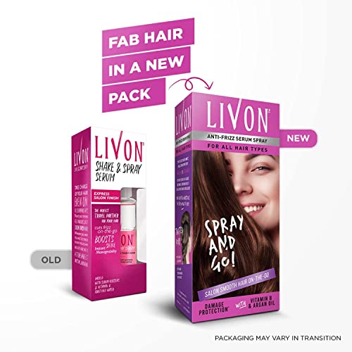 Livon Hair Serum Spray for Women & Men| Smooth, Frizz free & Glossy ...