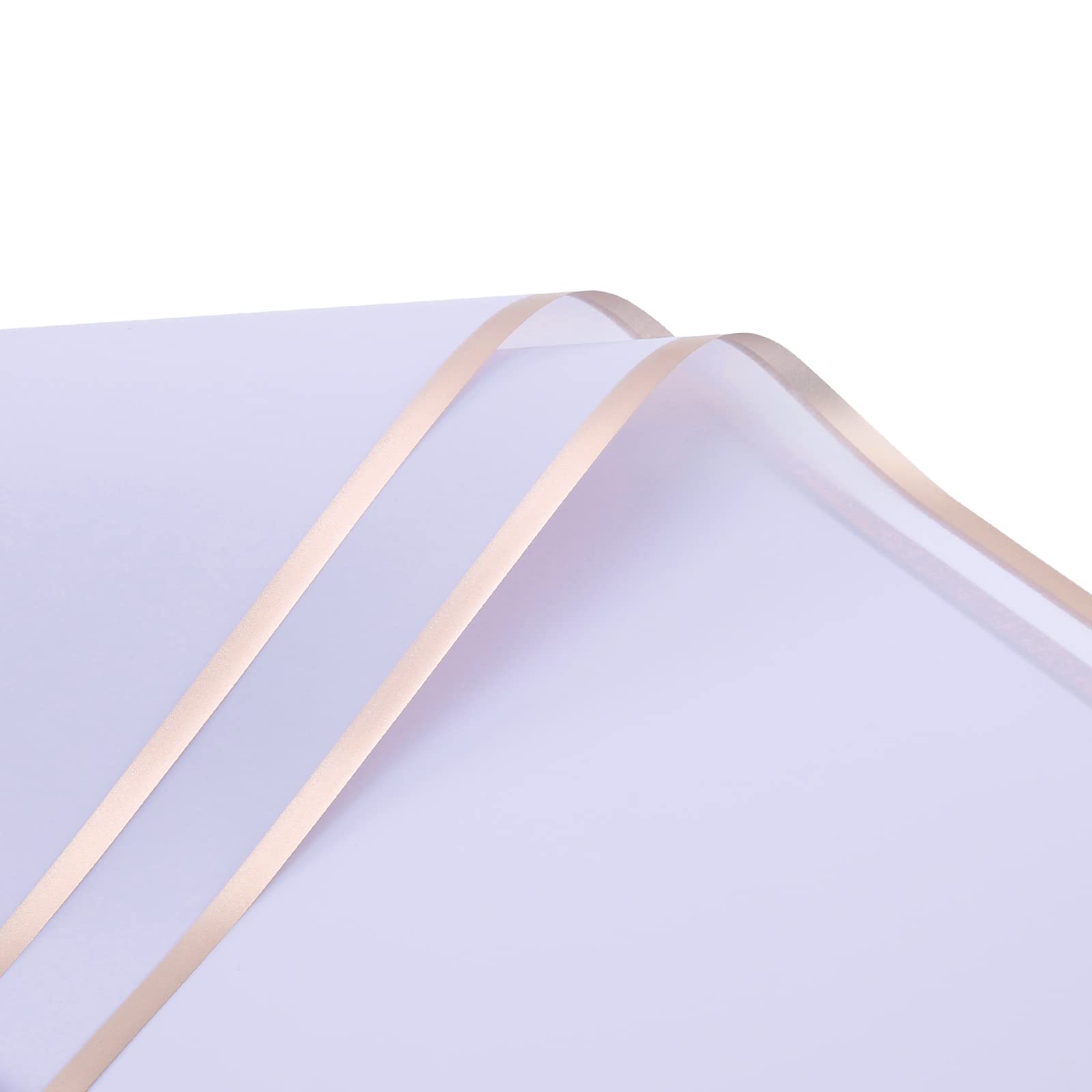 Frosted paper Semi-transparent Gold wrapping paper Plastic waterproof ...