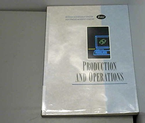 Buy Production and Operations (Business management English series) Book ...
