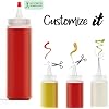 Amazon.com: Bar5F Condiment Squeeze Bottles 2 Pack - 8 Ounce, Leak ...