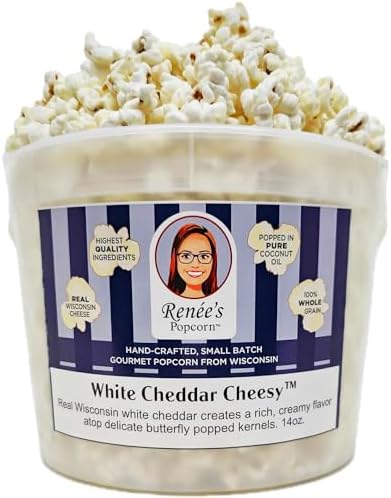 Amazon.com: Renée’s White Cheddar Cheesy™ Gourmet Popcorn – real ...