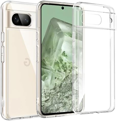 Amazon.com: T Tersely Clear Case Cover for Google Pixel 8a 2024, Hard Back Slim Fit Shockproof ...
