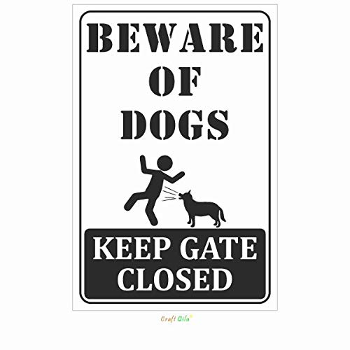 KARTMEN Safety & Warning Sign Board Beware of Dog : Amazon.in: Office ...