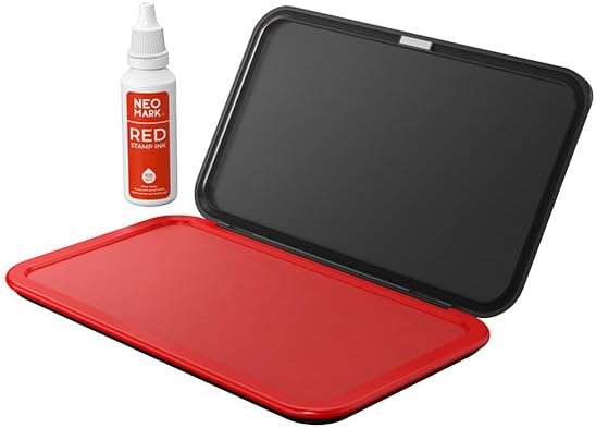 Amazon.com : NEO MARK Large Stamp Pad Kit (1oz Ink Included) - 3.50"x 6 ...