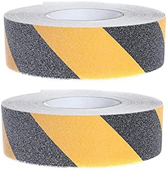 Anti Slip Tape,2 PCS Warning Tape Non Slip Safety Grip Tape Hazard ...