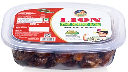Lion Qyno deseeded dates 1kg (pack of 2) | Lion dates | Dates | Dry ...