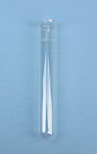 25 x 150 mm Borosilcate Test Tubes w/Beaded Rim (12 Pack): Amazon.com ...