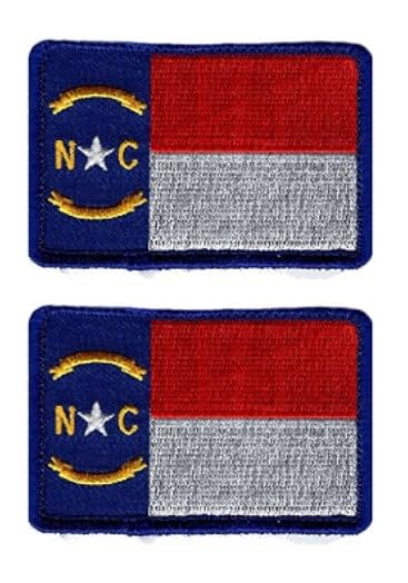 Amazon.com: North Carolina State Flag Patch Embroidered NC Hook Patch ...