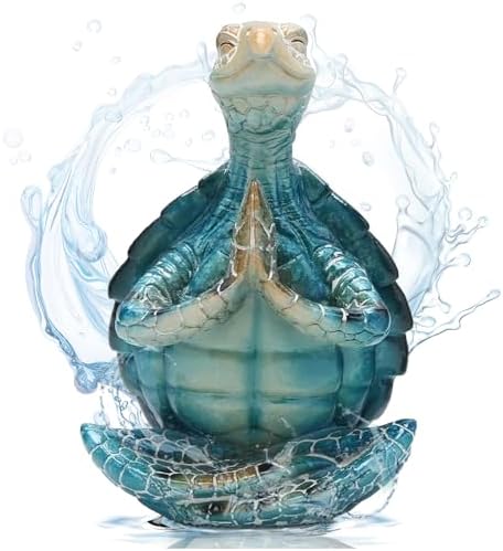 Amazon.com: Meditating Figurine Sea Turtle Figurine Yoga Turtle Sea ...