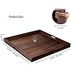 Amazon.com: MAGIGO 30 x 30 Inches Extra Large Square Black Walnut Wood ...