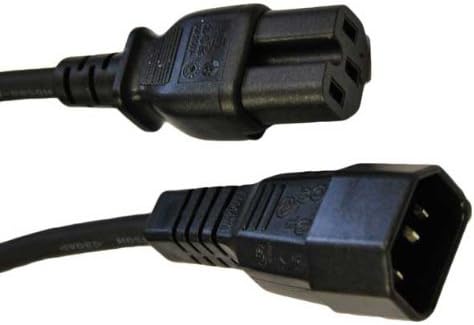 Lindy 2m Hot Conditioned Extension Cable - IEC C14 to IEC C15 Power ...