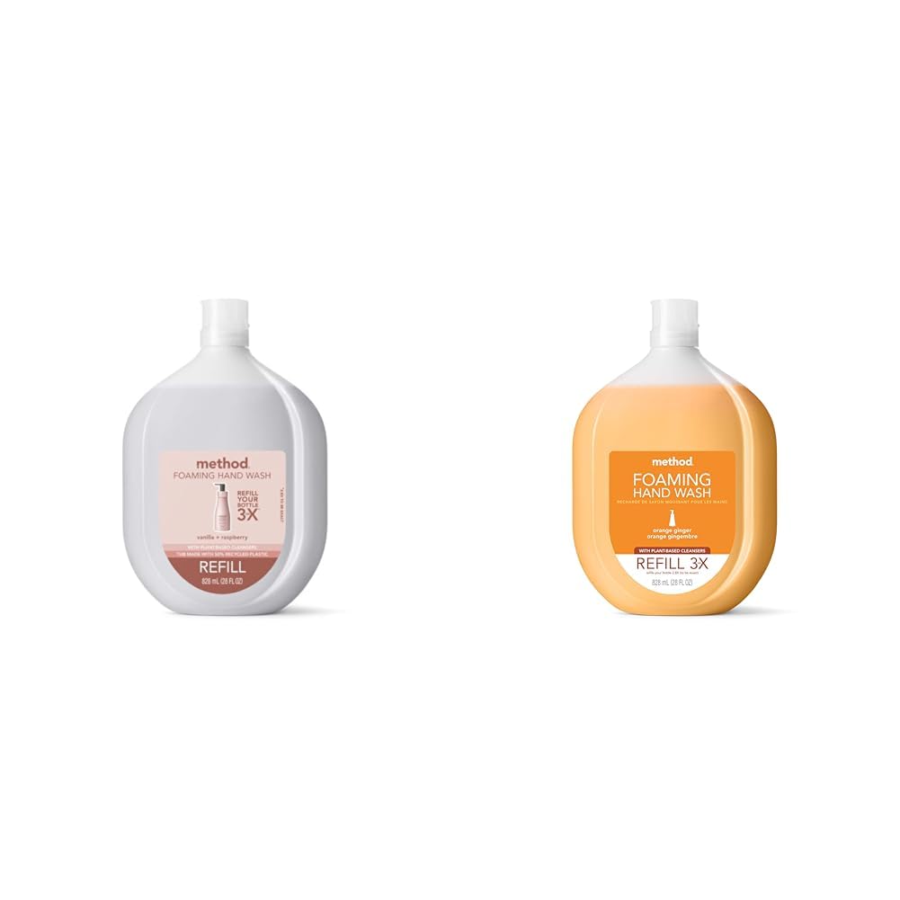 Amazon.com : Method Foaming Hand Soap Refill, Vanilla + Raspberry and ...