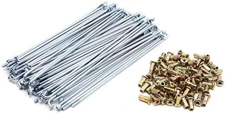 Amazon.com: uxcell 36pcs Silver Tone 4mm Thread Dia 160mm Length ...