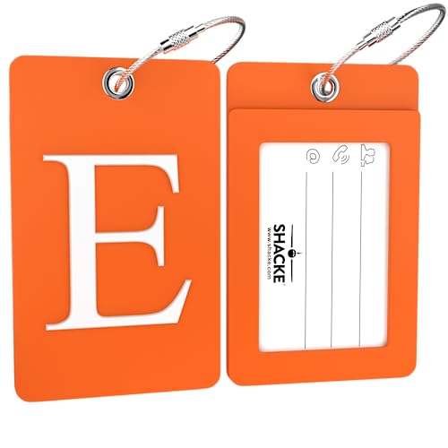 Snapklik.com : Luggage Tag InitialFully Bendable Tag w/Stainless Steel Loop