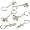 Amazon.com: Honbay 6PCS Metal Airplane Keychain Creative 3D Aircraft ...
