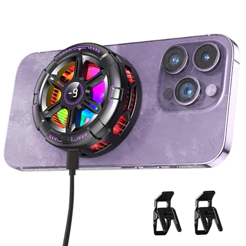 Cell Phone Cooler for Gaming,Phone Cooling Fan Cooler for iPhone/iPad ...