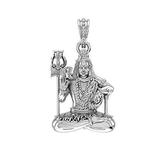 Buy Magical Moment Sterling Silver (92.5% purity) God Shiva Pendant for ...