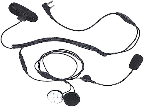 Amazon.com: RATAOK 2 Pin Motorcycle in Helmet Headset Kit Open Half ...