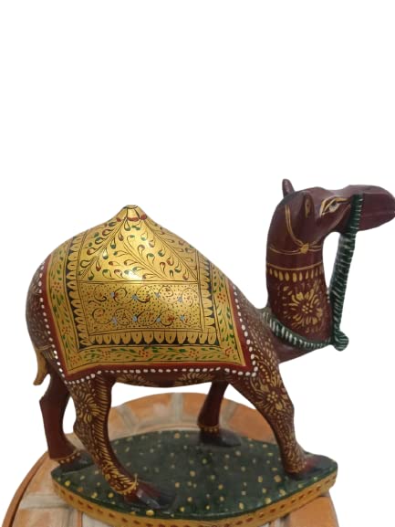 Buy KIRTI Crafts Presents Camel Figurine, 3 inch Metal Hand Painted ...
