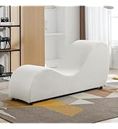 Amazon.com: BALUS 60'' Yoga Chairs, Curved Chaise Lounge Chair for ...