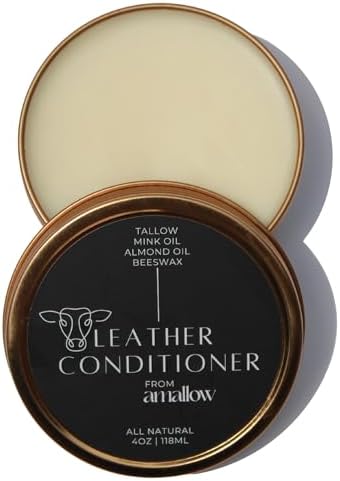Amazon.com: All Natural Leather Conditioner Balm - Made with Mink Oil ...